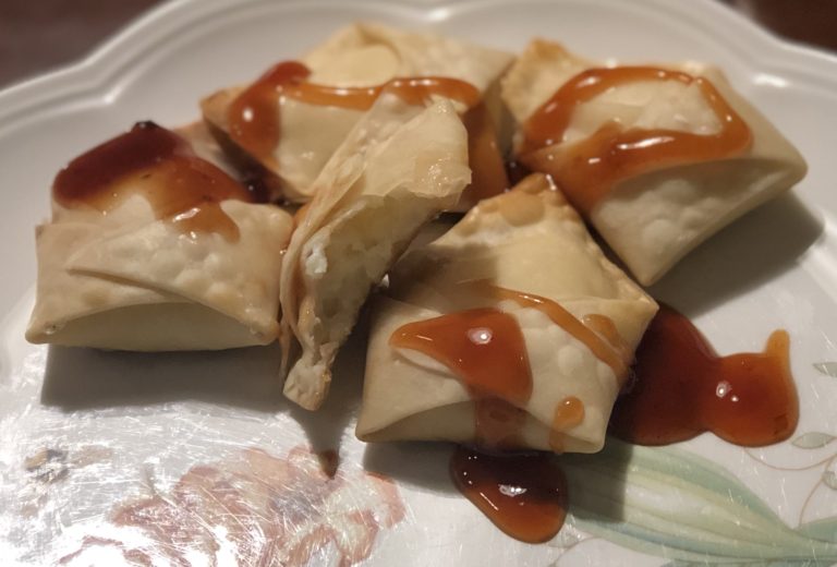 Sweet Cream Cheese Wontons | Easy Chinese Appetizer